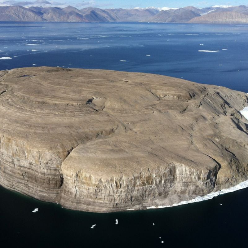 Hans Island - Disputed island in Kennedy Channel, Arctic