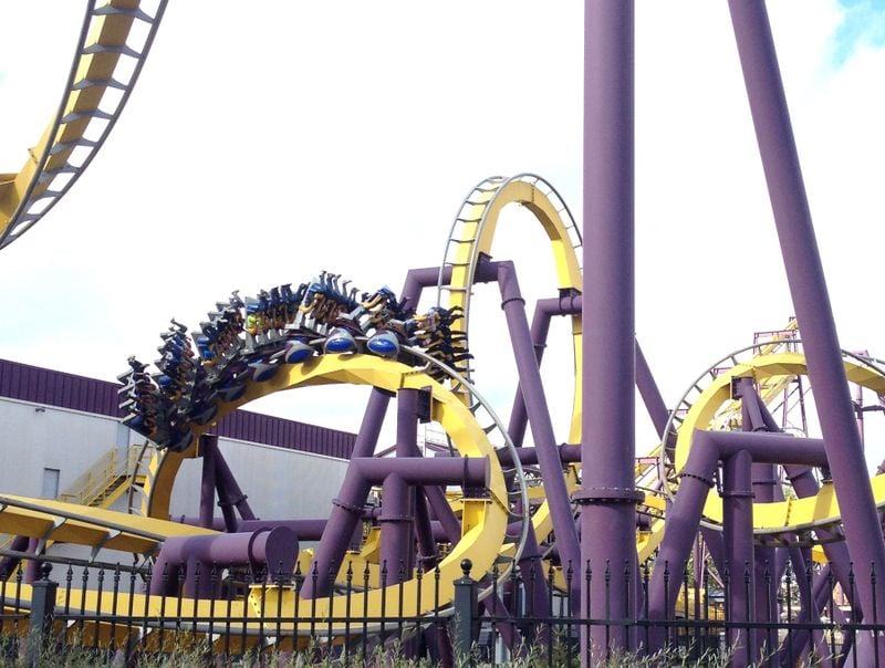 Le Vampire - Inverted roller coaster in La Ronde, Montreal, Canada