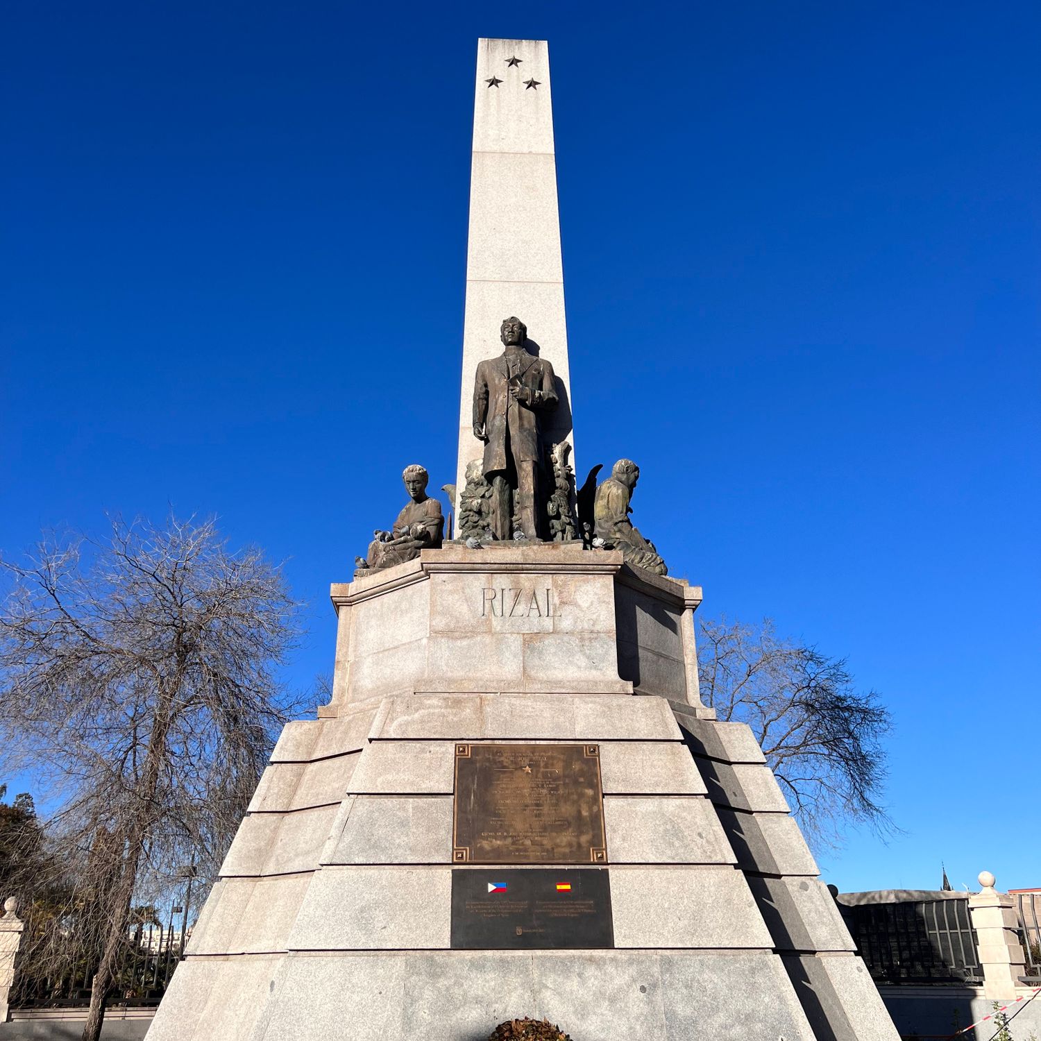 Rizal Monument - National memorial in Chamberí district, Madrid, Spain