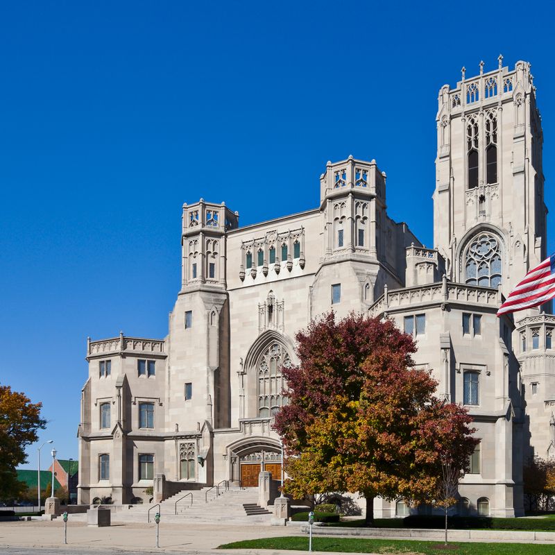 Scottish Rite Cathedral - Masonic temple in downtown Indianapolis ...