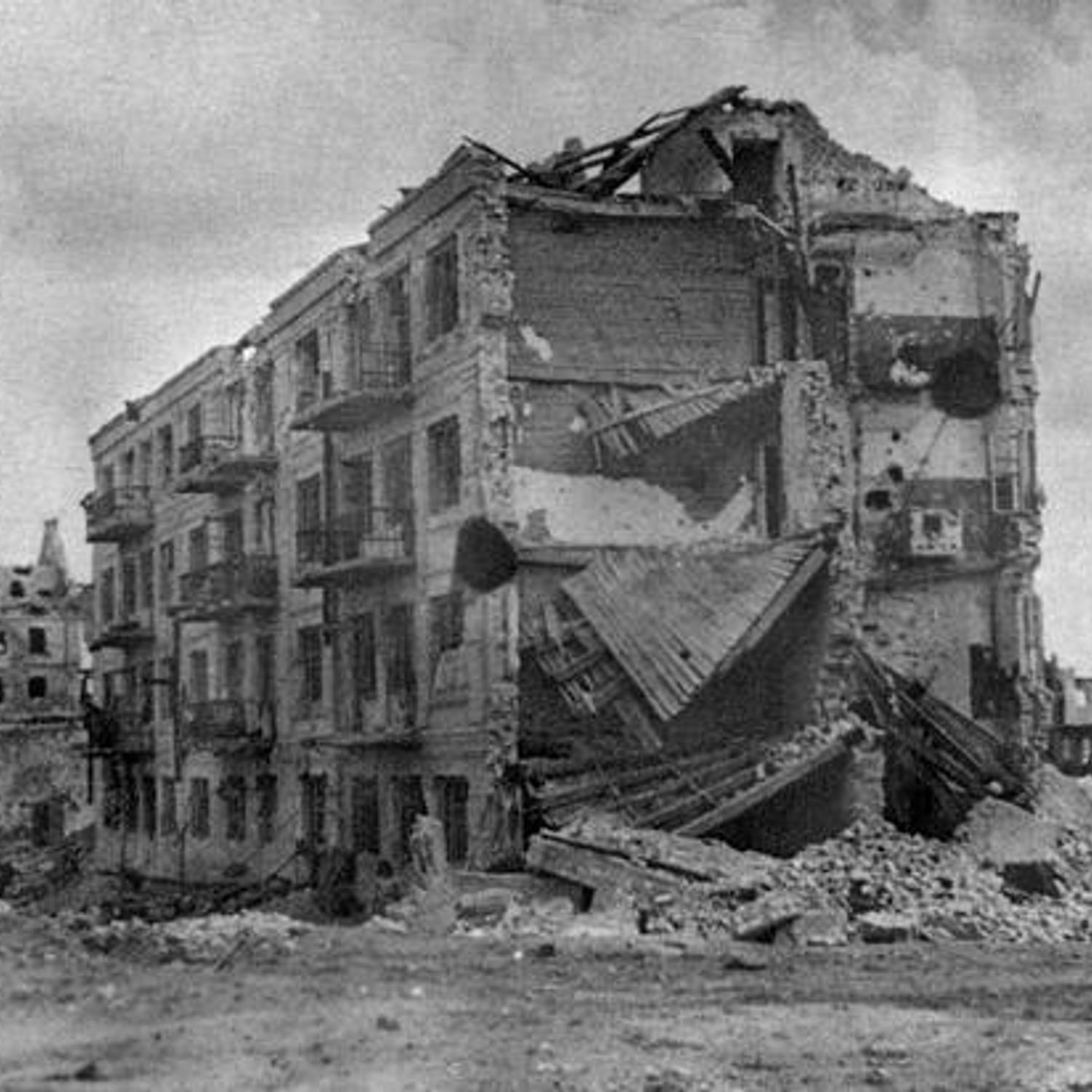 Casa de Pávlov - Edificio histórico fortificado en Volgogrado, Rusia